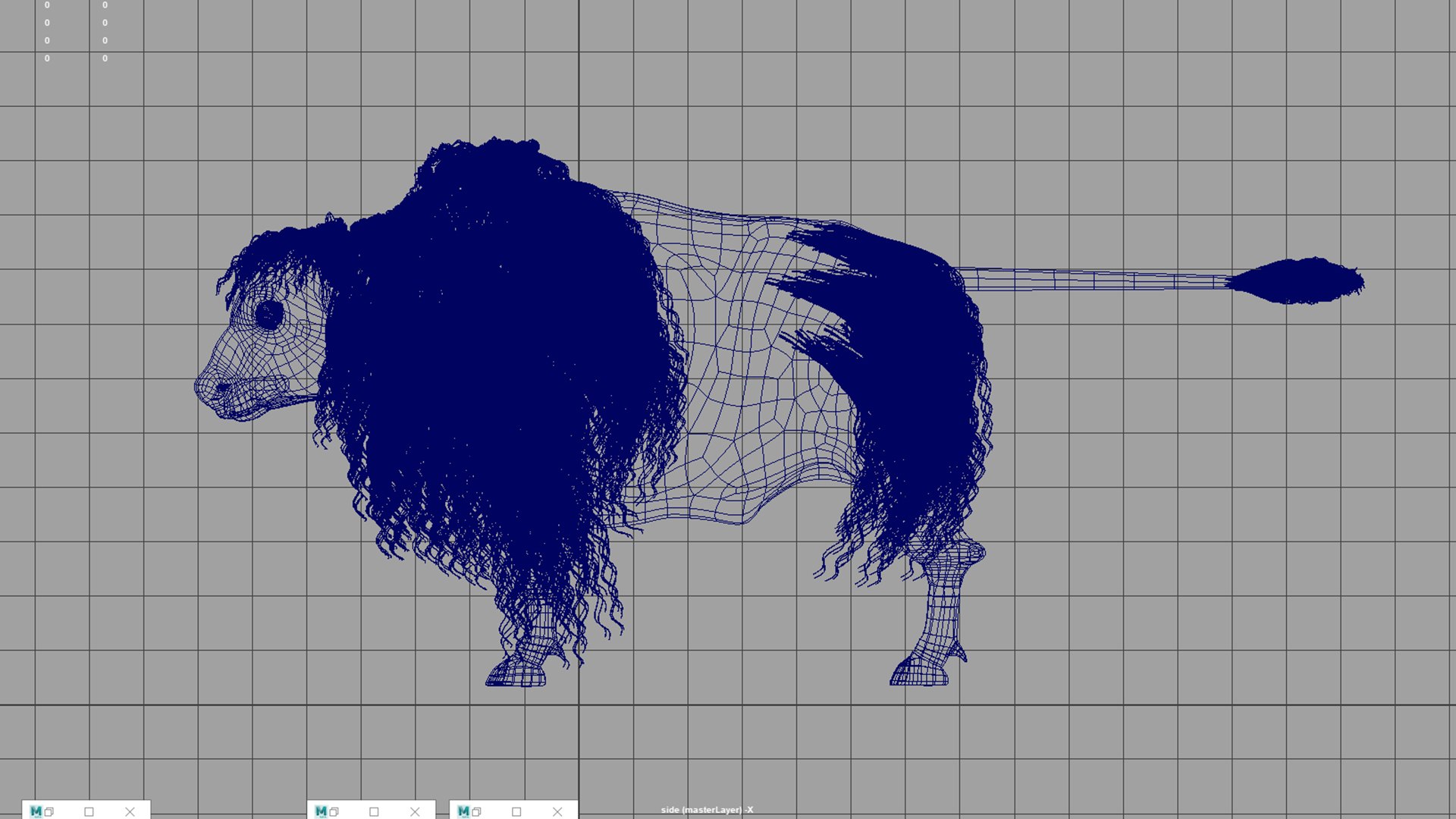 Yak 1 bull model - TurboSquid 1749092
