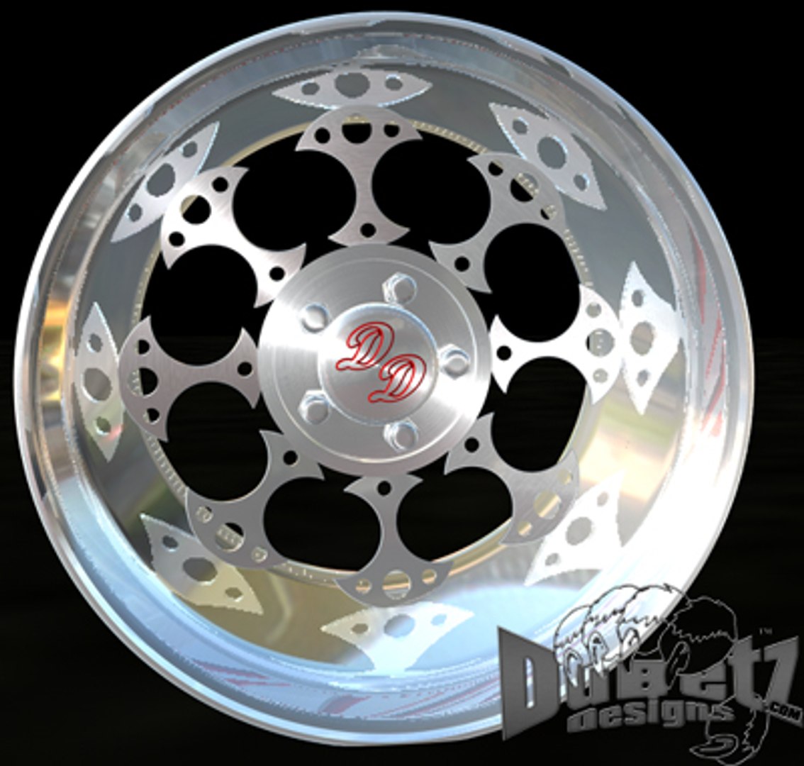 Wheels 2 Rims Dd 3d Obj