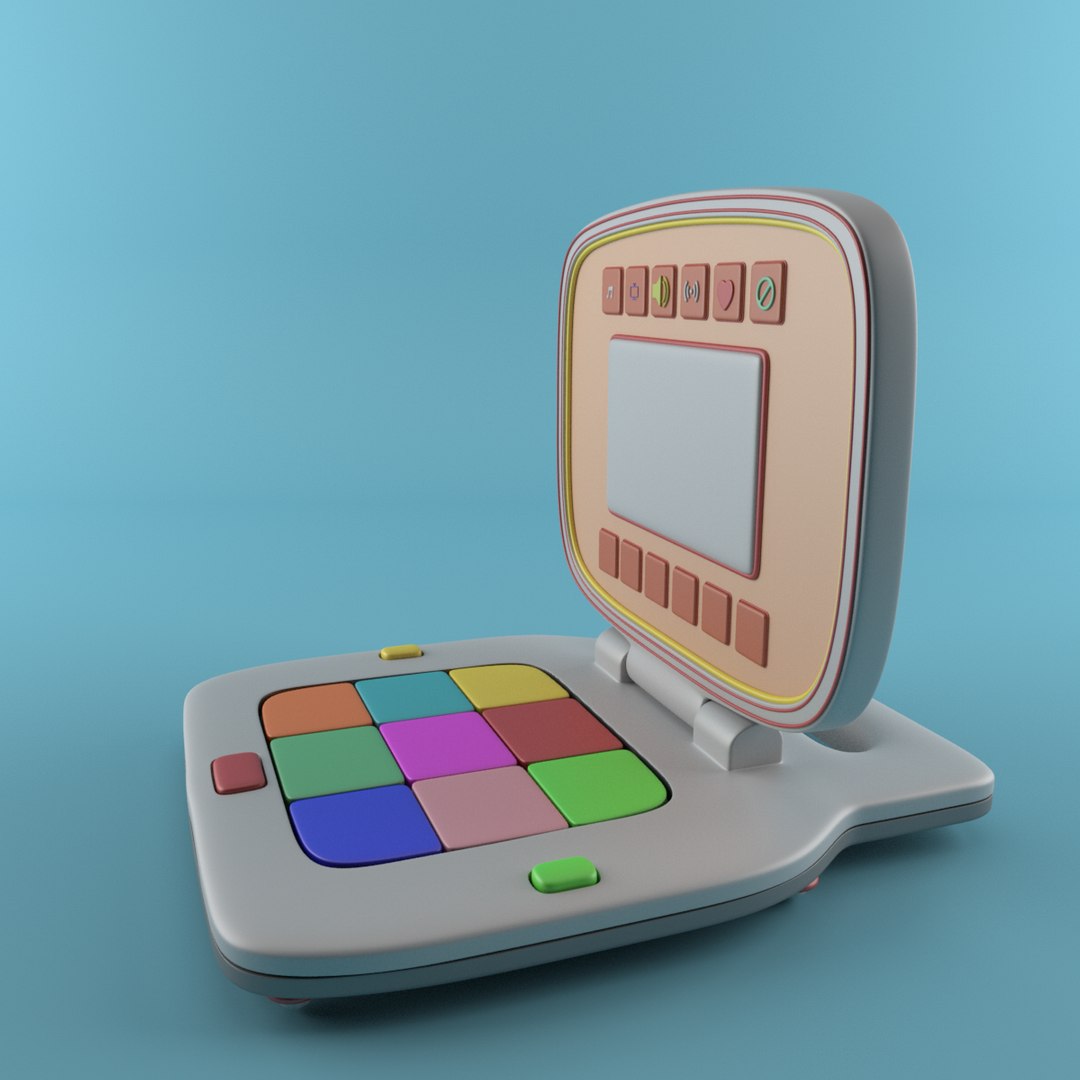 3D cartoon laptop model - TurboSquid 1279947
