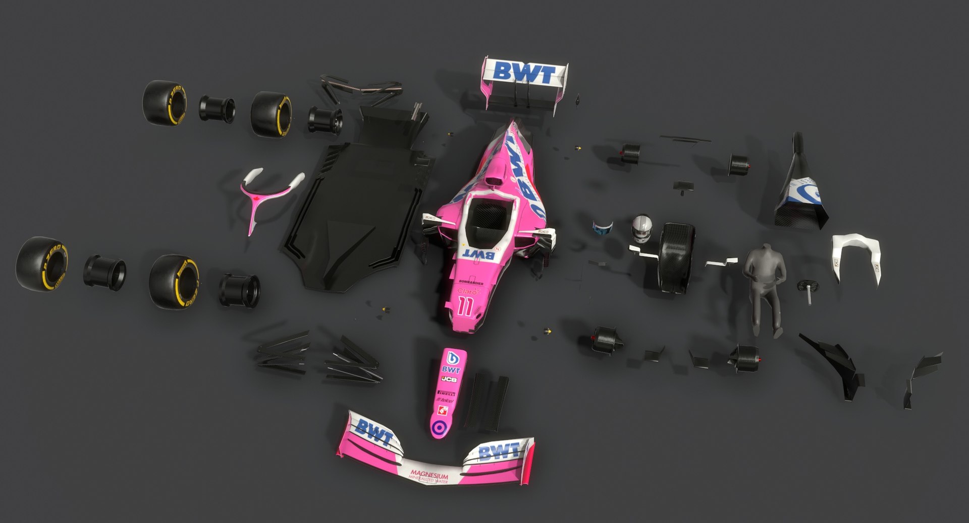 3D racing point f1 rp20 model - TurboSquid 1520690