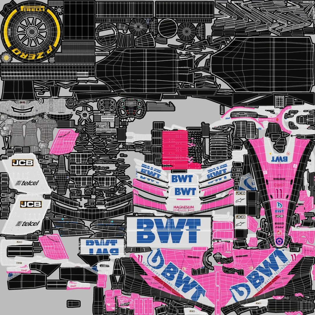 3D racing point f1 rp20 model - TurboSquid 1520690