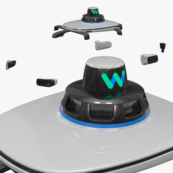 자율주행을 위한 Waymo 센서 어레이 3D 모델 - TurboSquid 2413263
