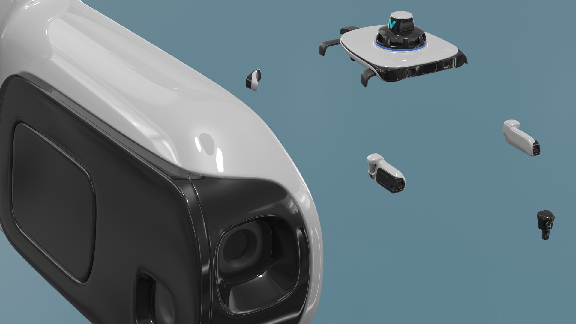3D Model Waymo Sensor Array For Autonomous Driving White - TurboSquid ...