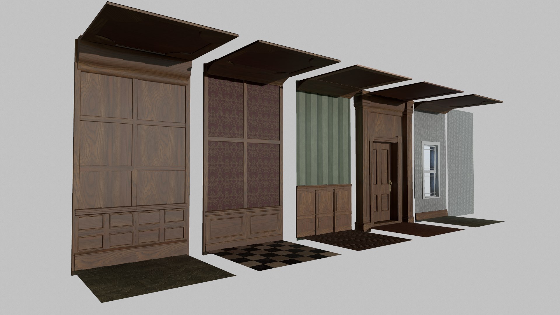 Modular House Interior 3D Model - TurboSquid 1932345
