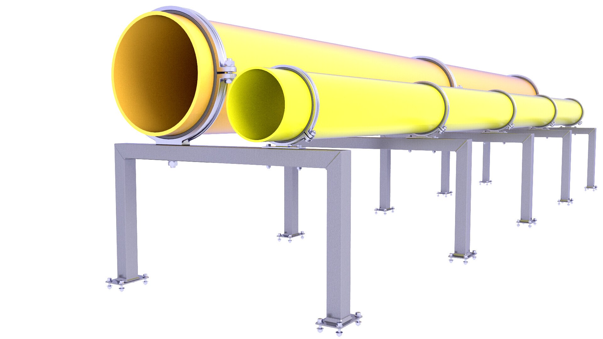 Sewer Drainage And Gas Pipes V3 Model - TurboSquid 2409457