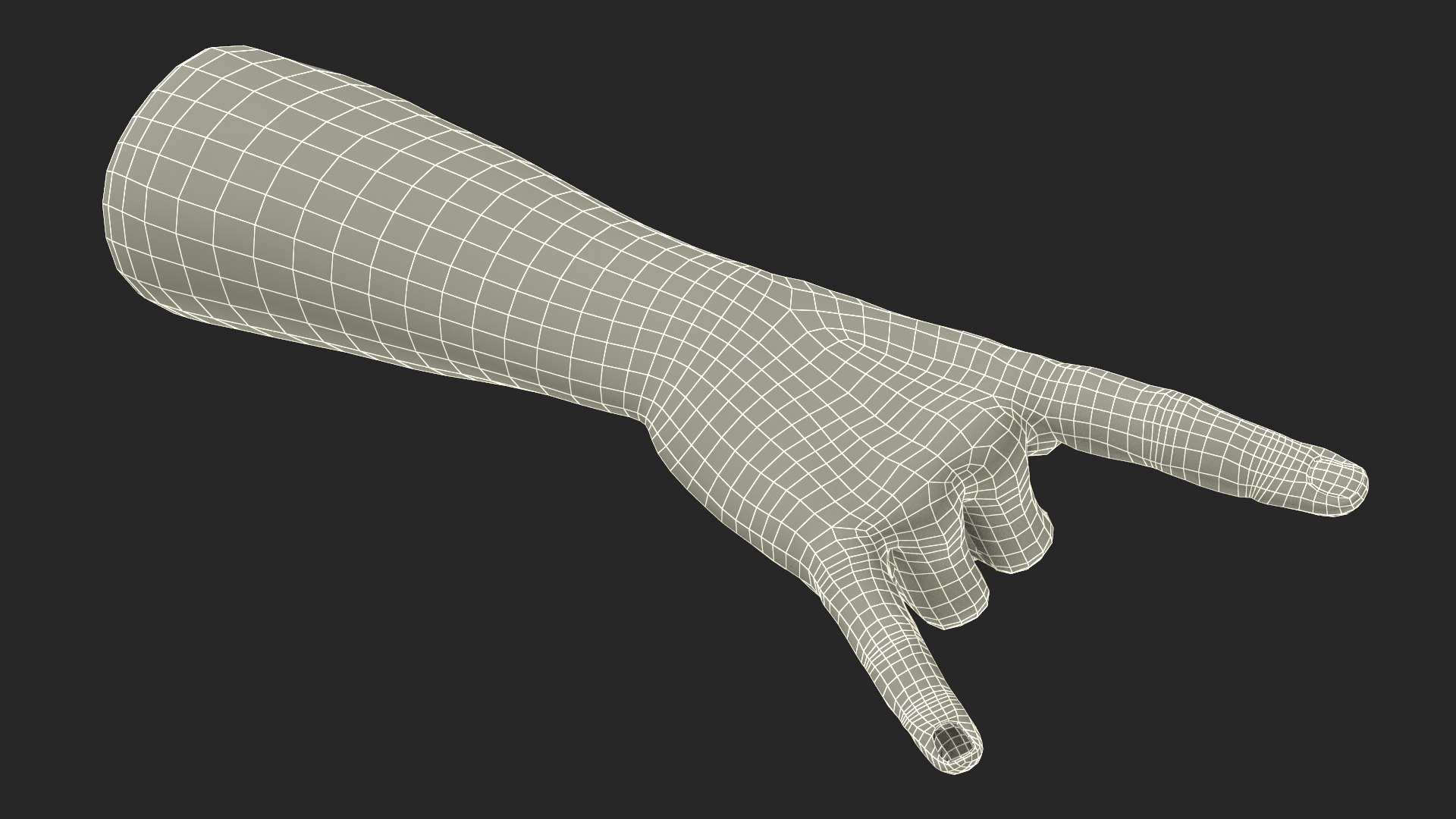 Masculine Hand Heavy Metal Pose 3D Model - TurboSquid 2193630