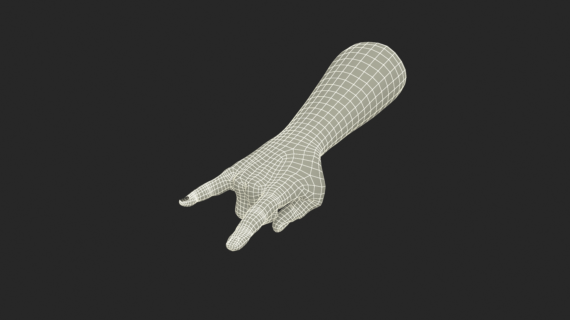 Masculine Hand Heavy Metal Pose 3D Model - TurboSquid 2193630