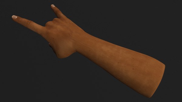modelo 3d Pose masculina de heavy metal con mano - TurboSquid 2193630