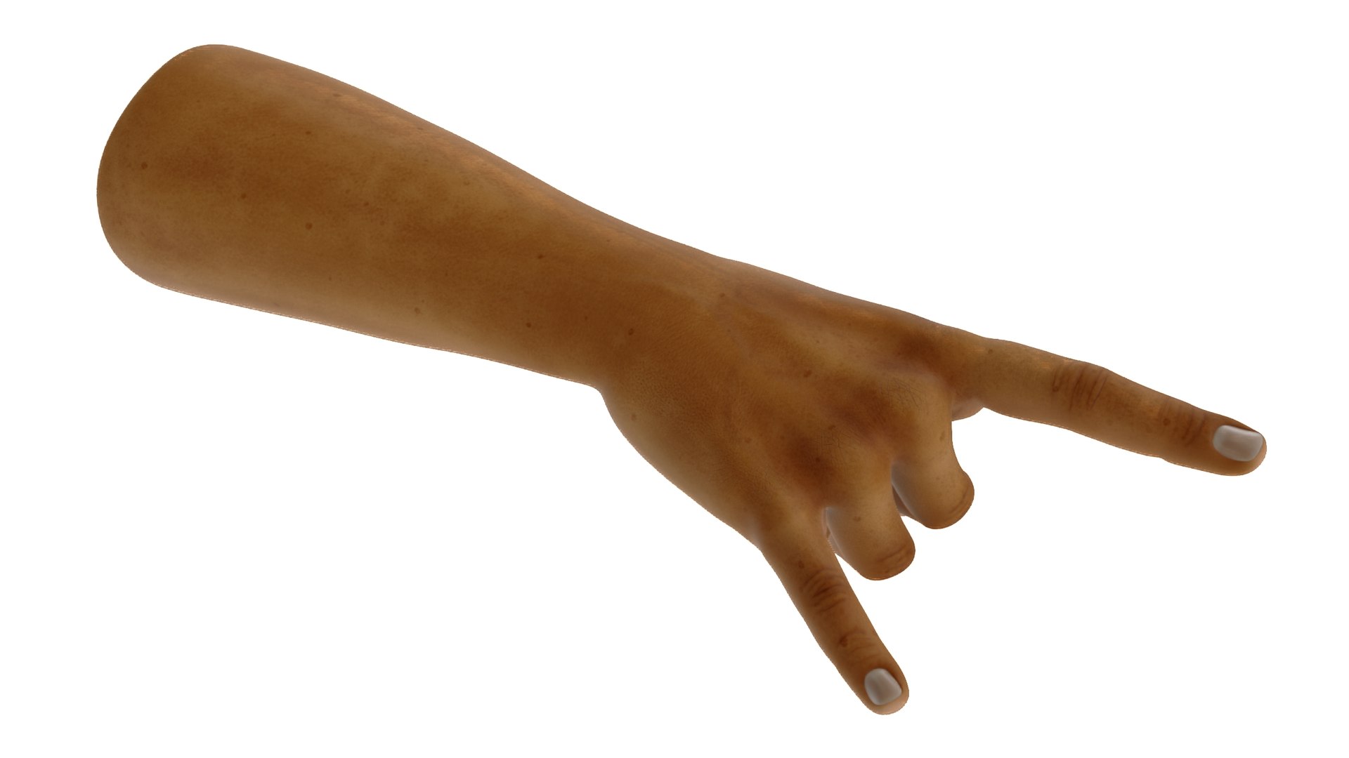 Masculine Hand Heavy Metal Pose 3D Model - TurboSquid 2193630