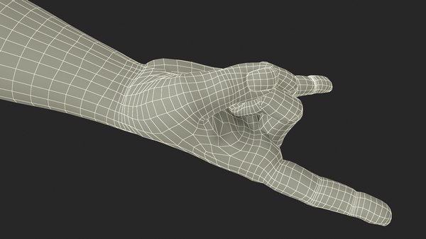 modelo 3d Pose masculina de heavy metal con mano - TurboSquid 2193630