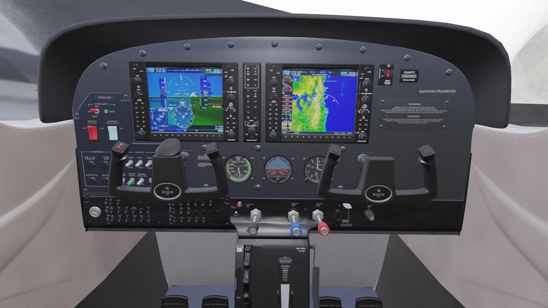 3D CESSNA 172 Skyhawk Highly Detailed Model - TurboSquid 2030068