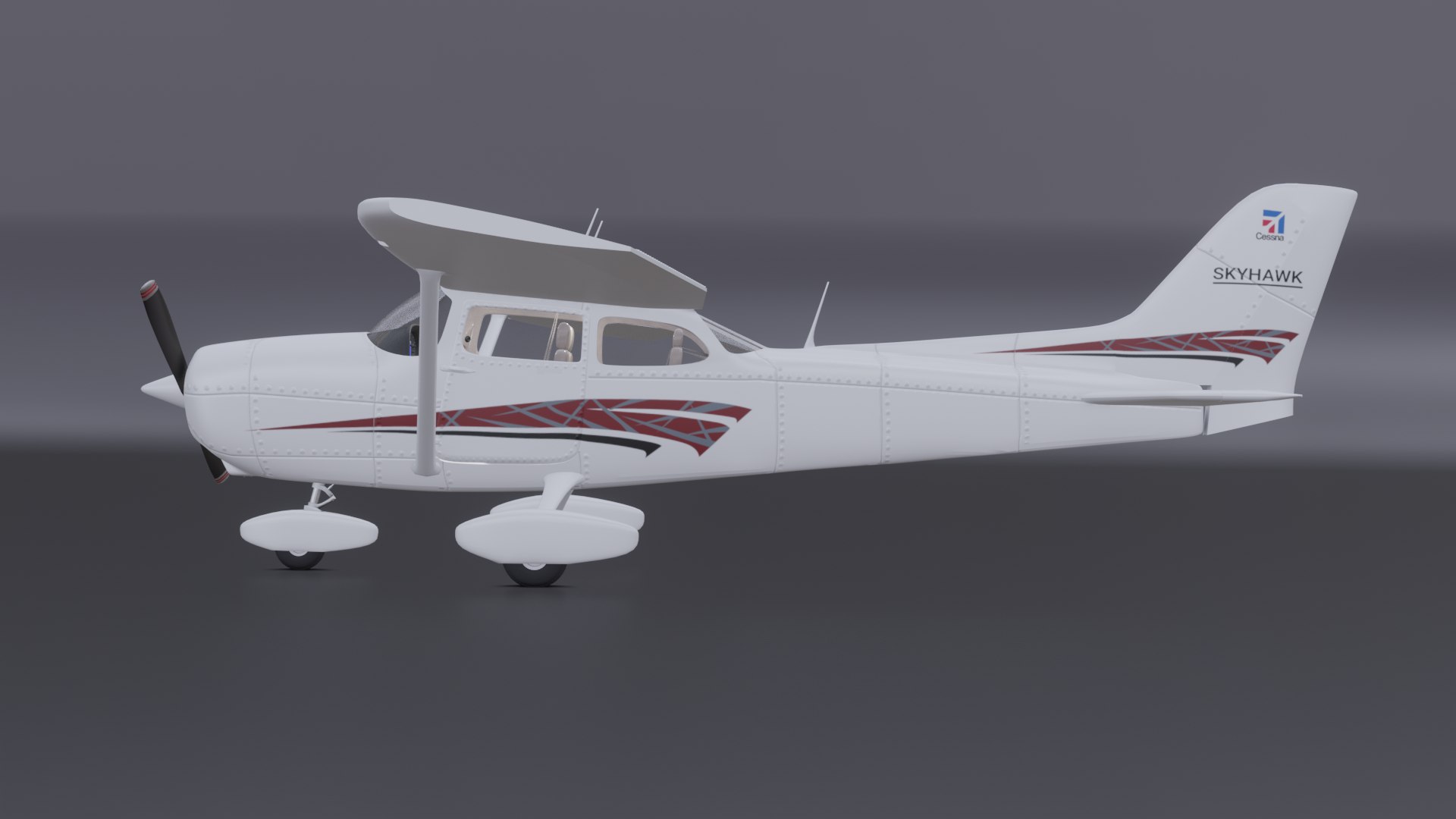 3D CESSNA 172 Skyhawk Highly Detailed Model - TurboSquid 2030068
