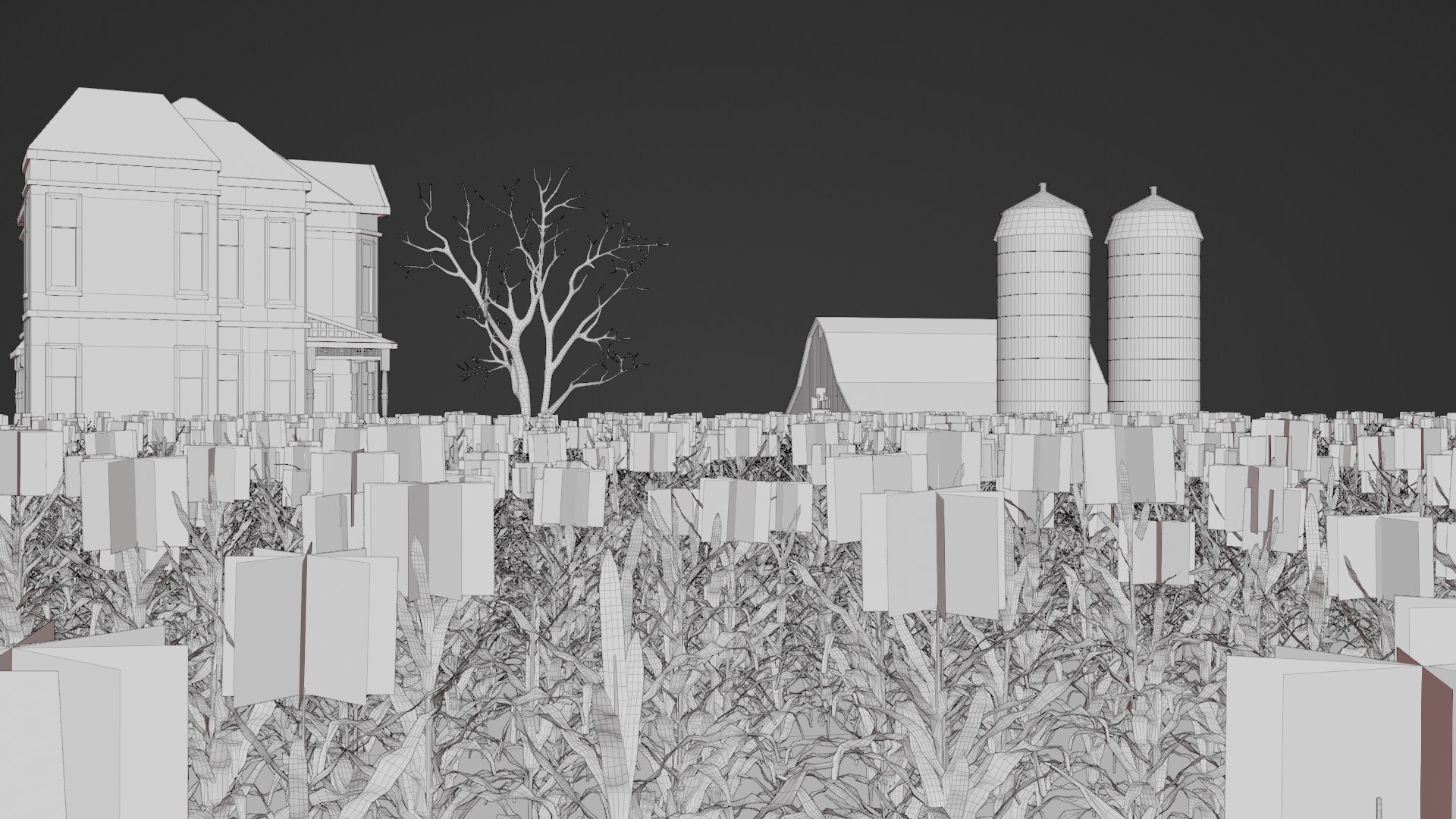 3D Old Farm Scene Model - TurboSquid 2079790