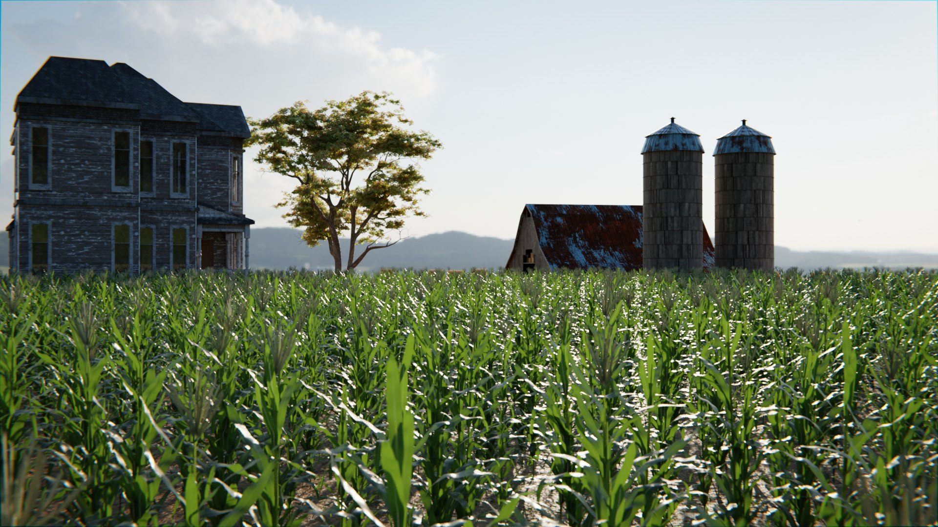 3D Old Farm Scene Model - TurboSquid 2079790