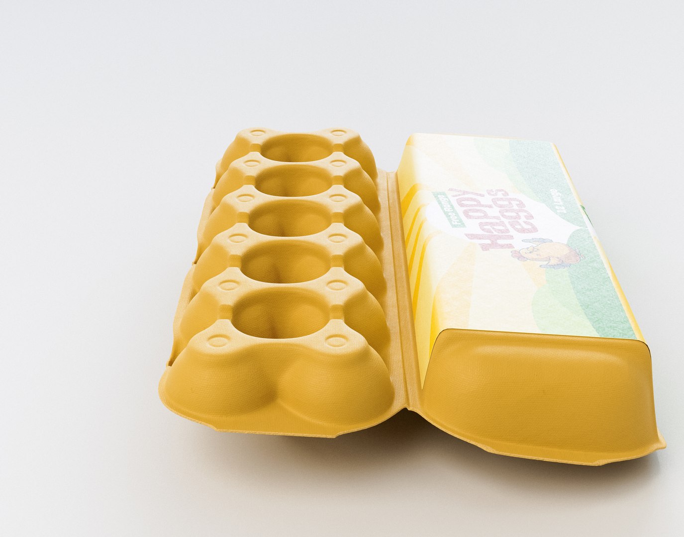 3D Egg Box Dozen - TurboSquid 2248615