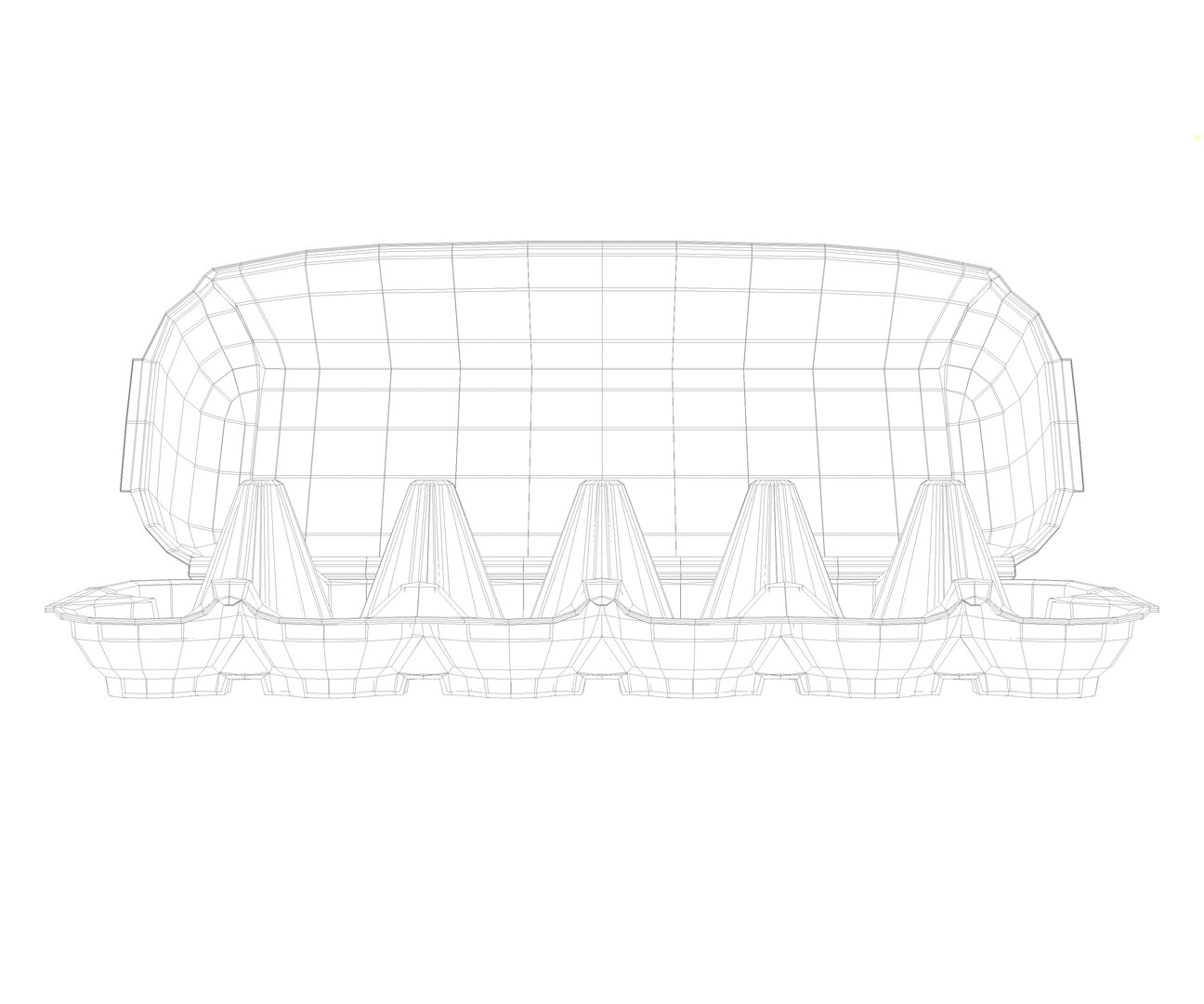 3D Egg Box Dozen - TurboSquid 2248615