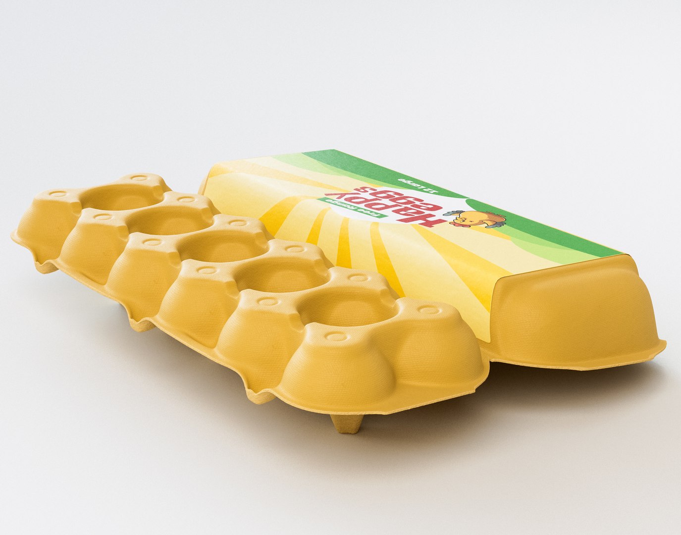 3D Egg Box Dozen - TurboSquid 2248615