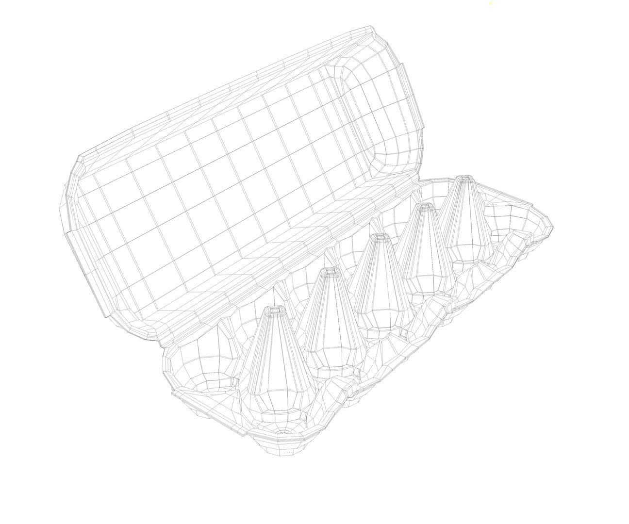 3D Egg Box Dozen - TurboSquid 2248615