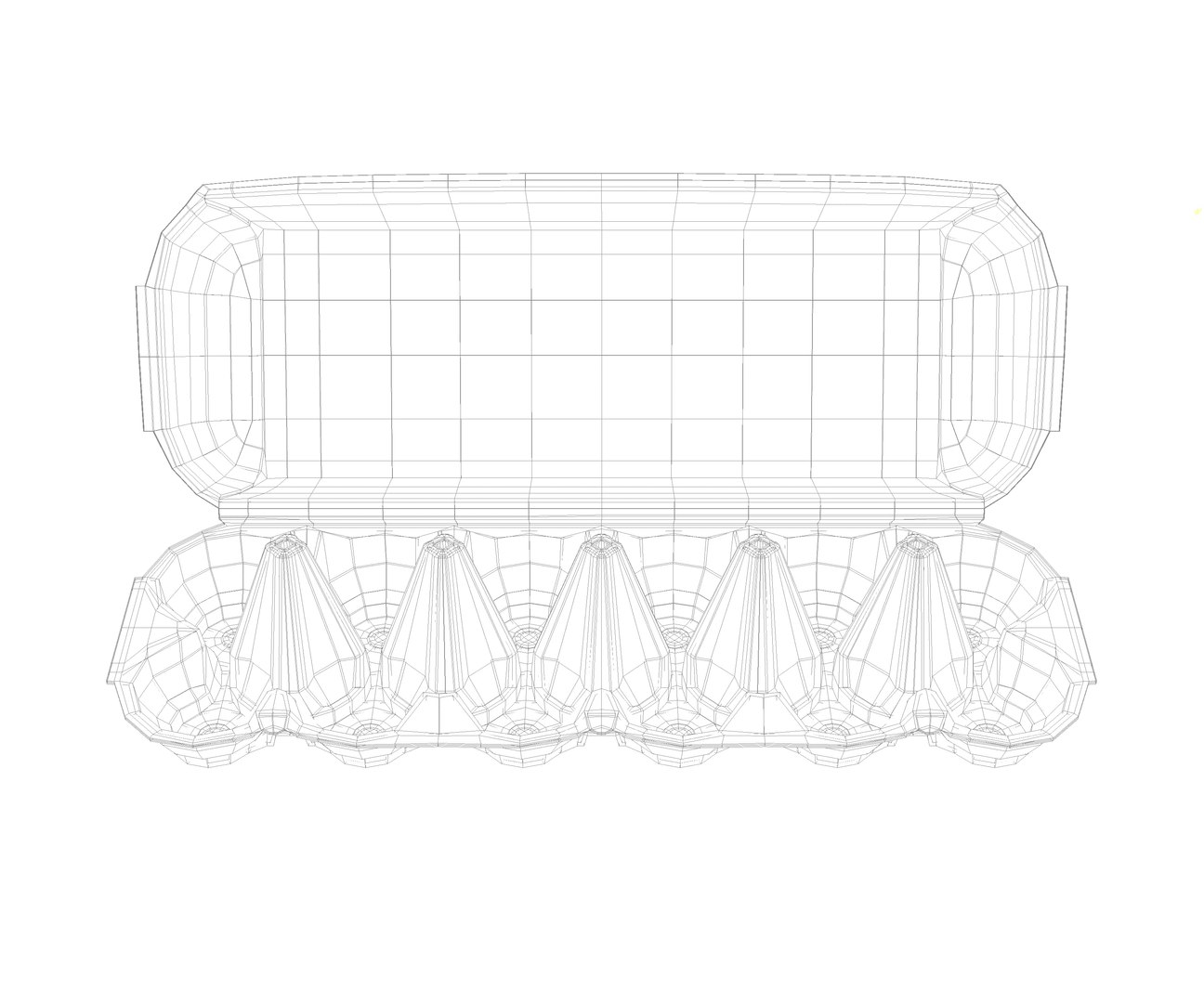 3D Egg Box Dozen - TurboSquid 2248615