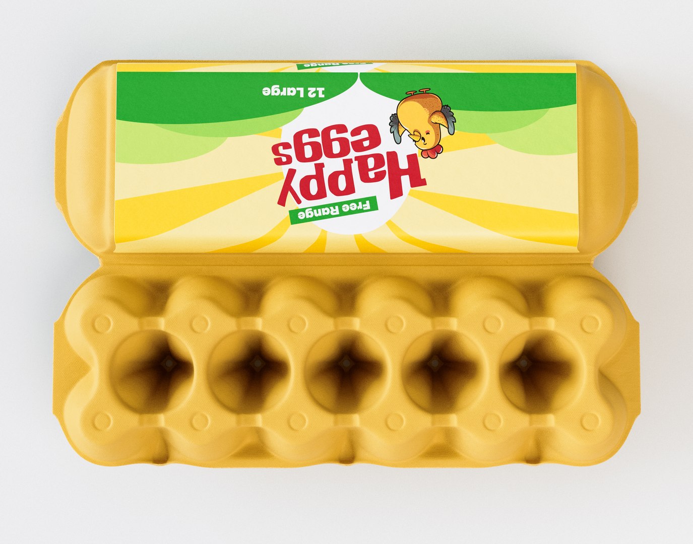 3D Egg Box Dozen - TurboSquid 2248615