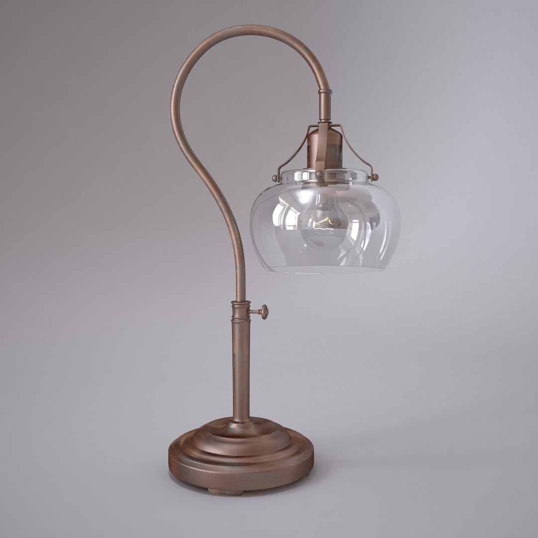 3d model desk lamp light
