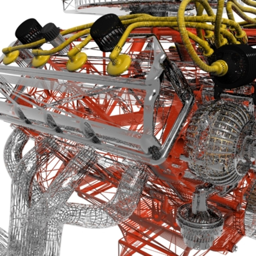 3d Model 426 Hemi Racing Engine