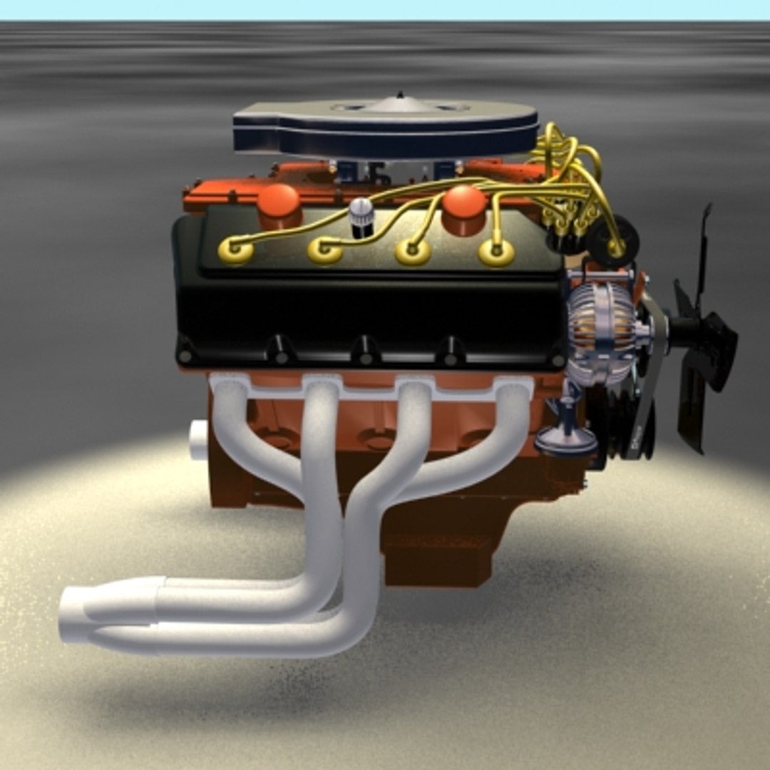 3d Model 426 Hemi Racing Engine
