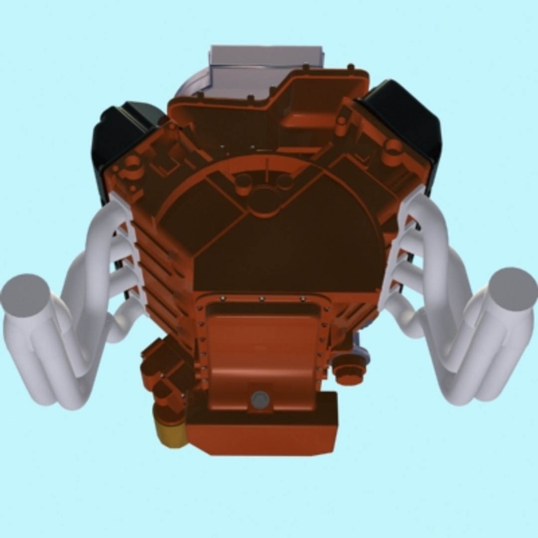 3d Model 426 Hemi Racing Engine