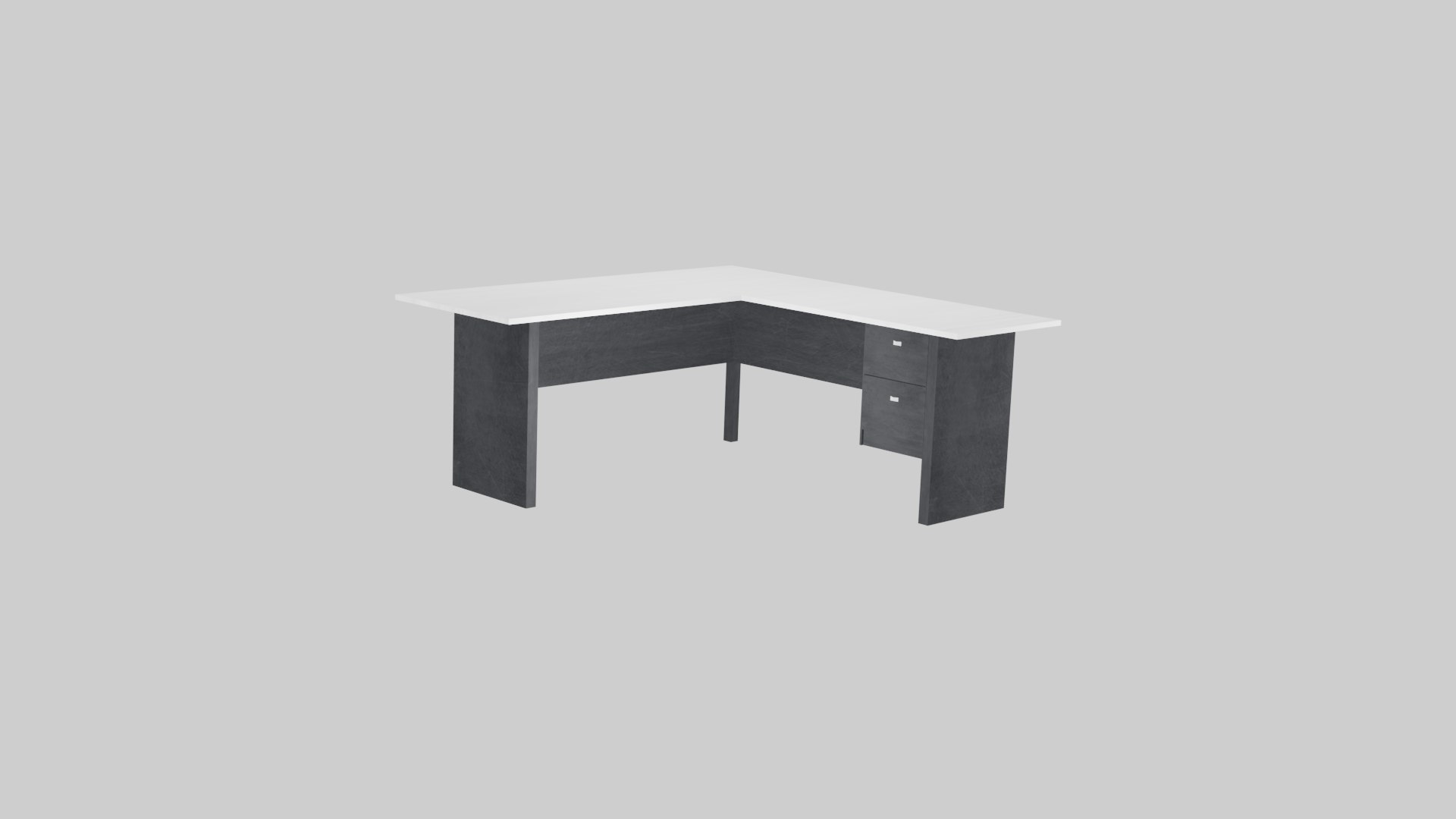3D L-shaped Table - TurboSquid 1704069