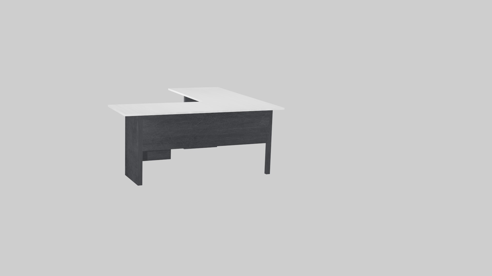 3D L-shaped Table - TurboSquid 1704069