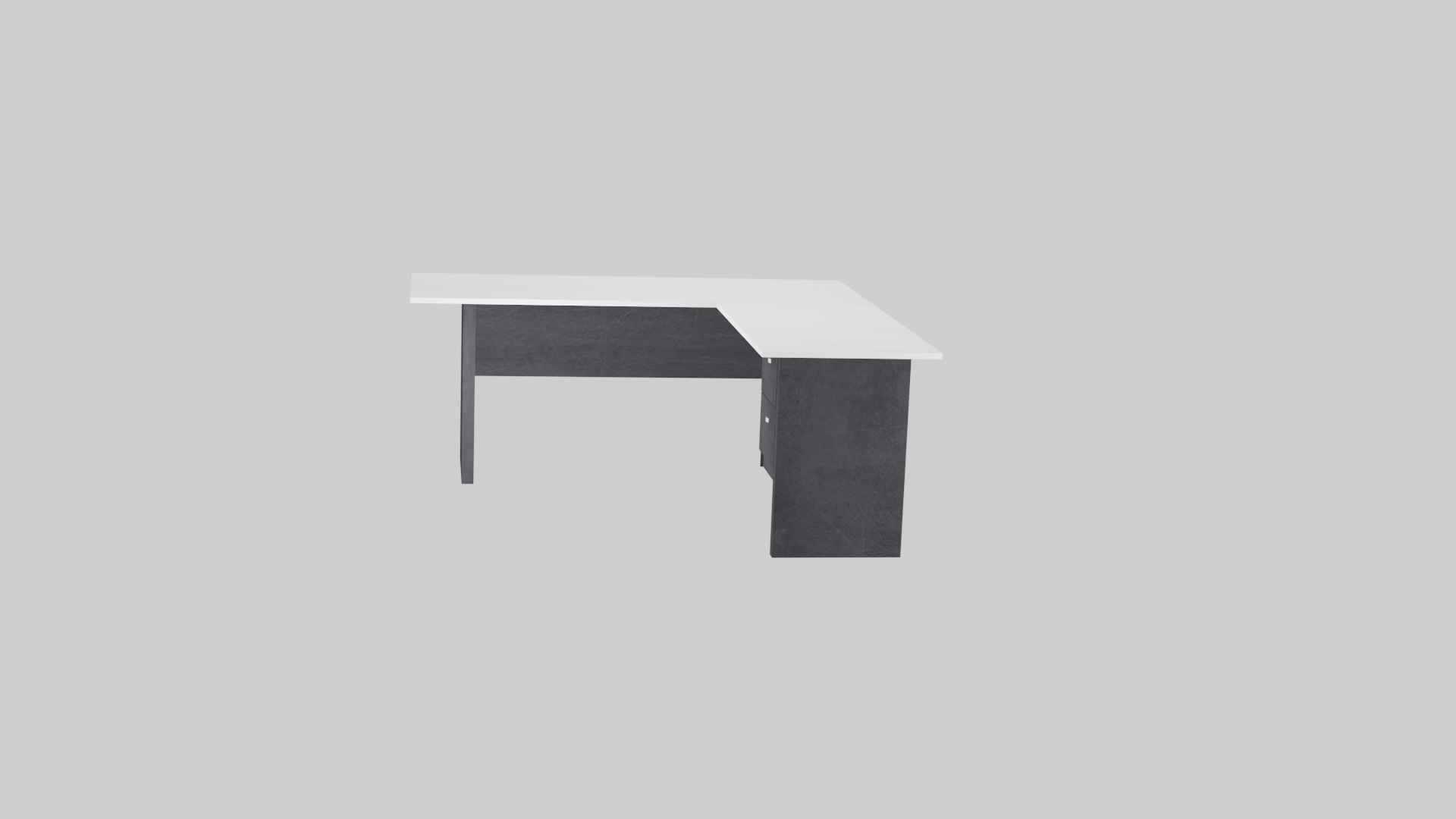 3D L-shaped Table - TurboSquid 1704069