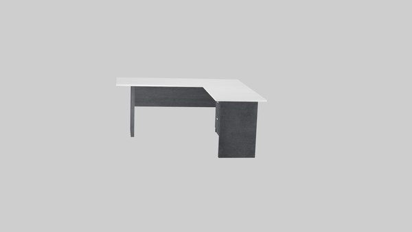 3D l-shaped table - TurboSquid 1704069