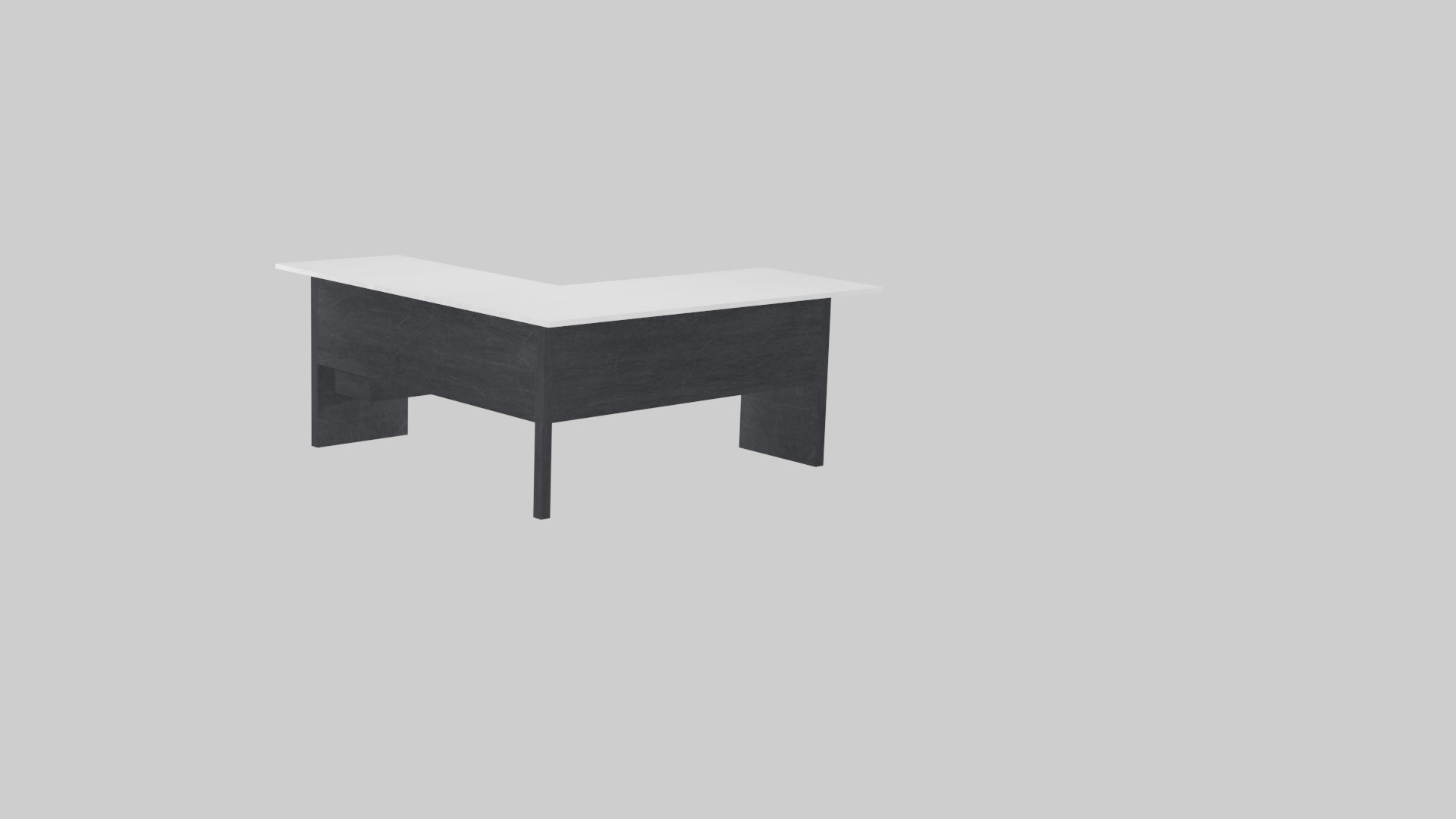 3D L-shaped Table - TurboSquid 1704069
