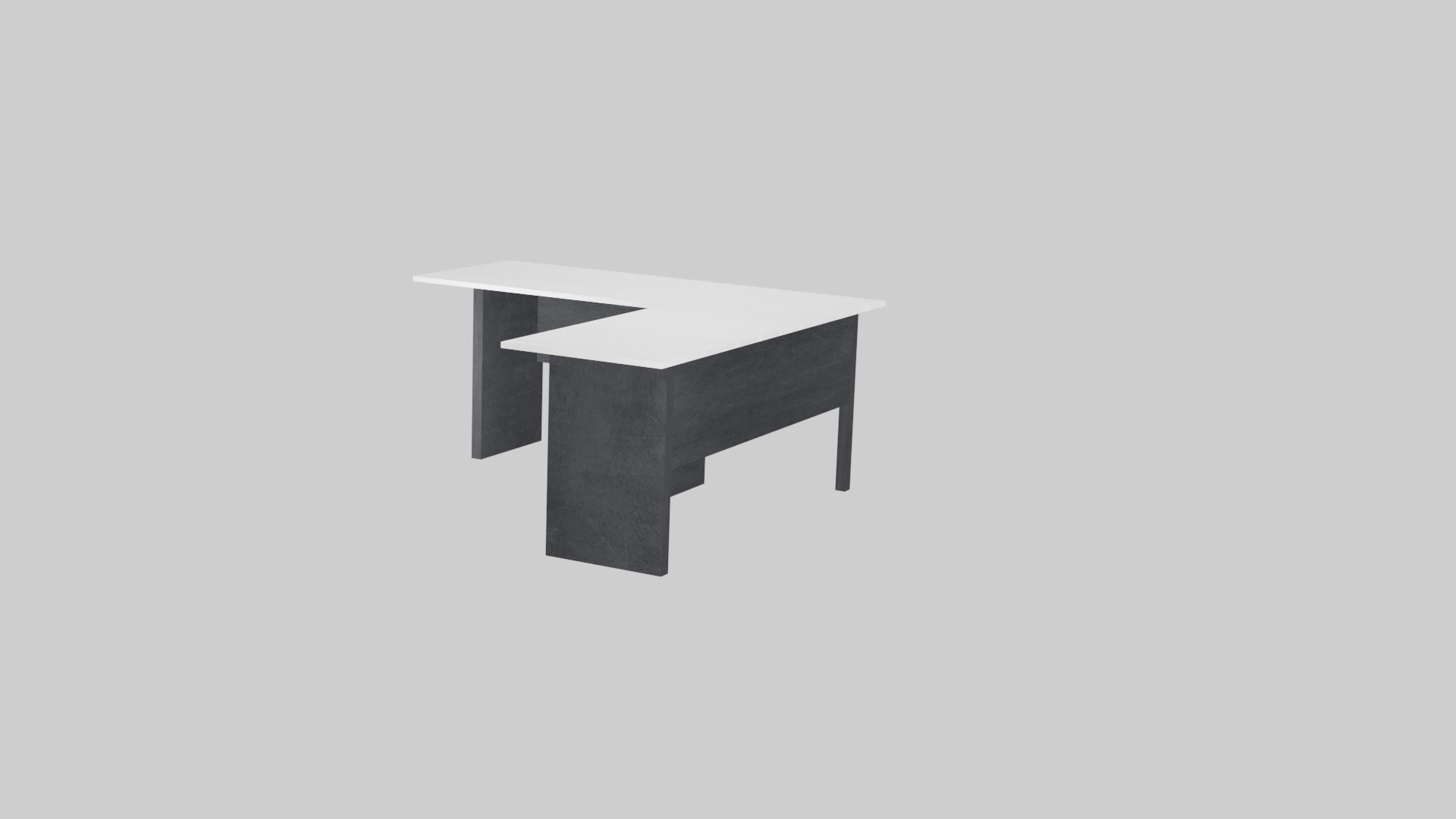 3D L-shaped Table - TurboSquid 1704069