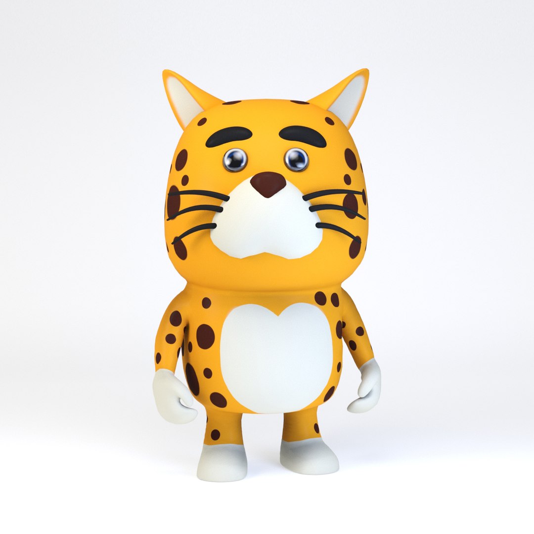 3D Cartoonish Humanoid Panther Character Model - TurboSquid 2251572