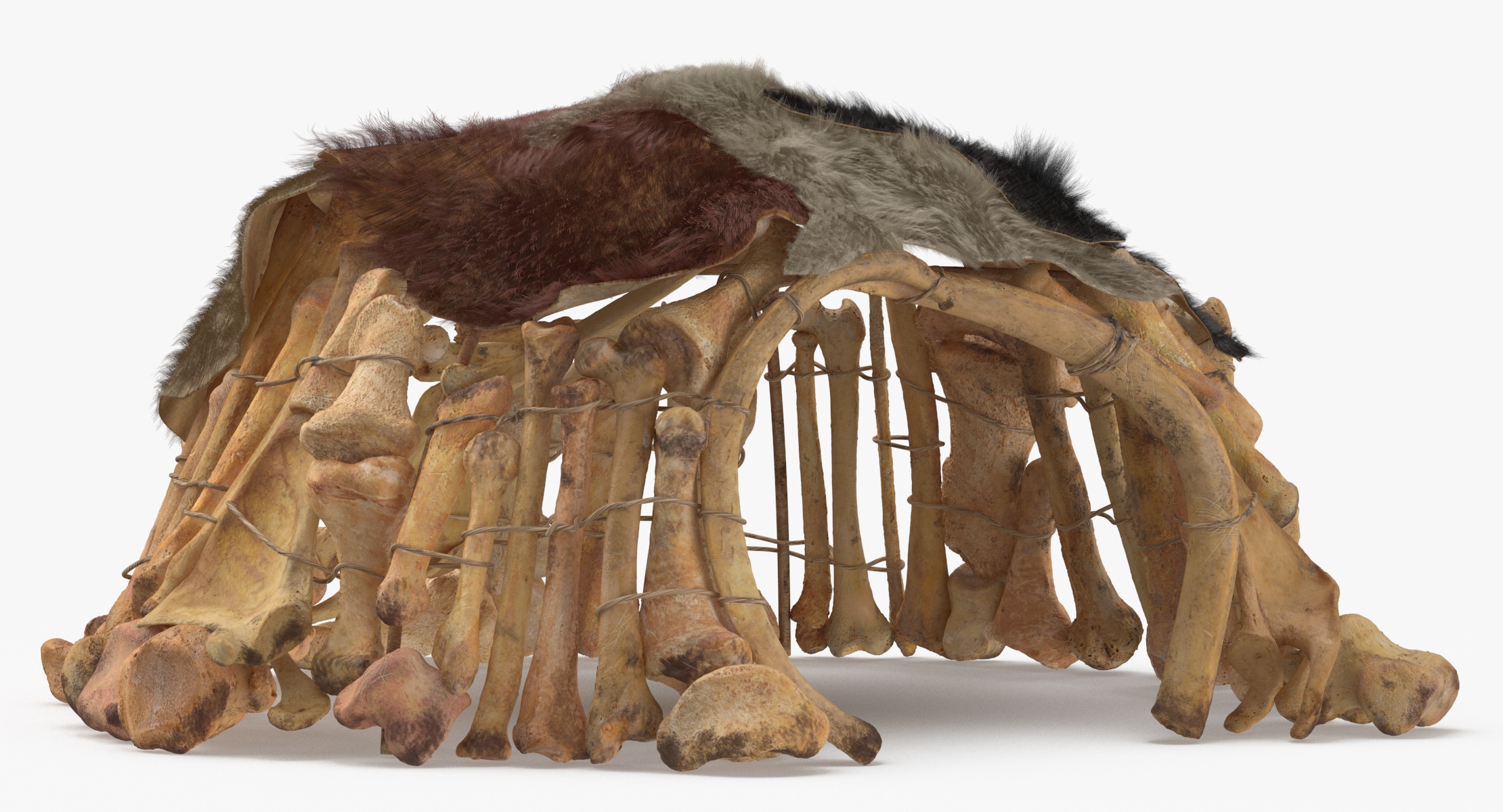 modelo 3d Cabaña prehistórica de huesos de mamut 01 - TurboSquid 2115818