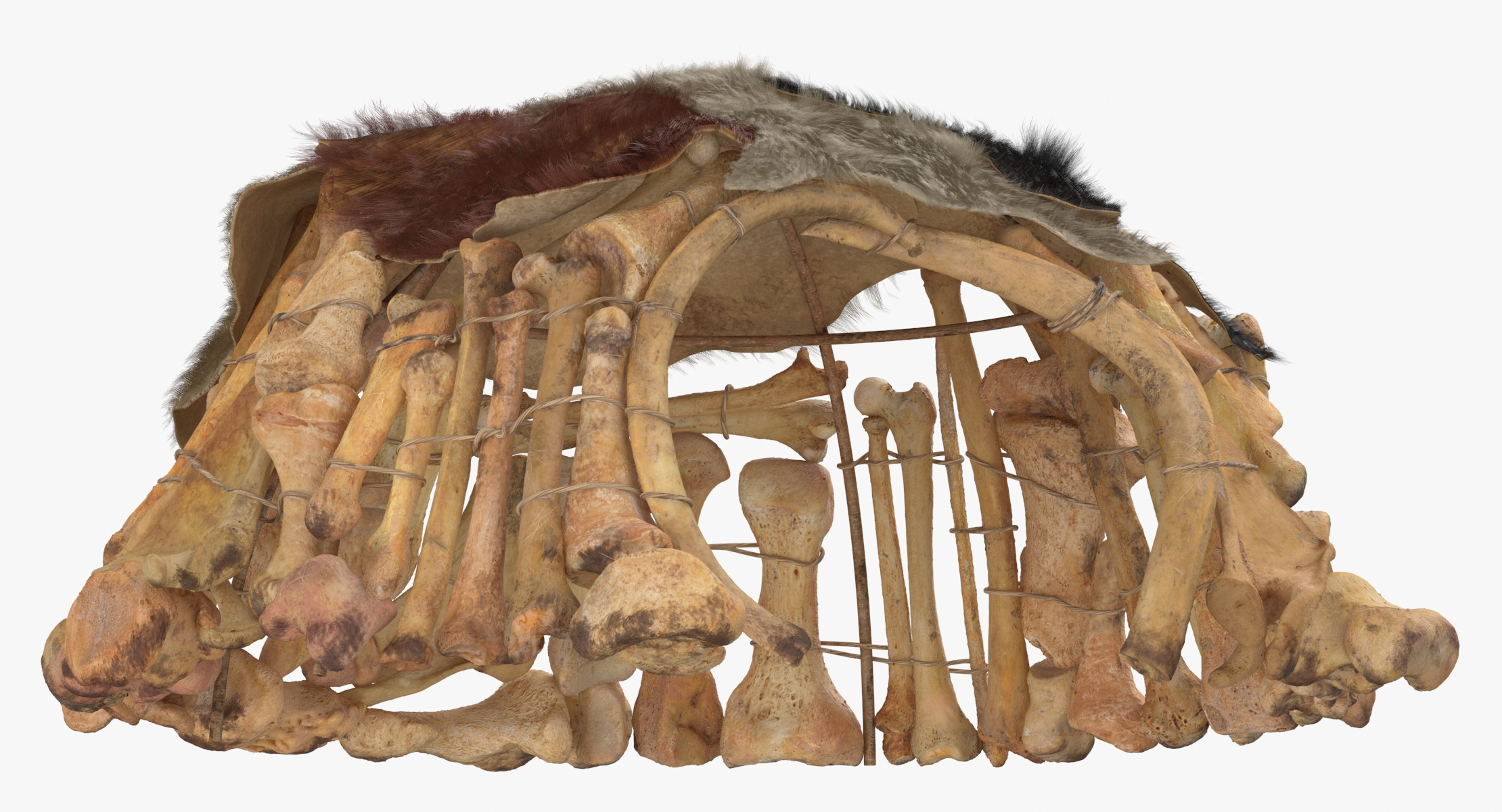 modelo 3d Cabaña prehistórica de huesos de mamut 01 - TurboSquid 2115818