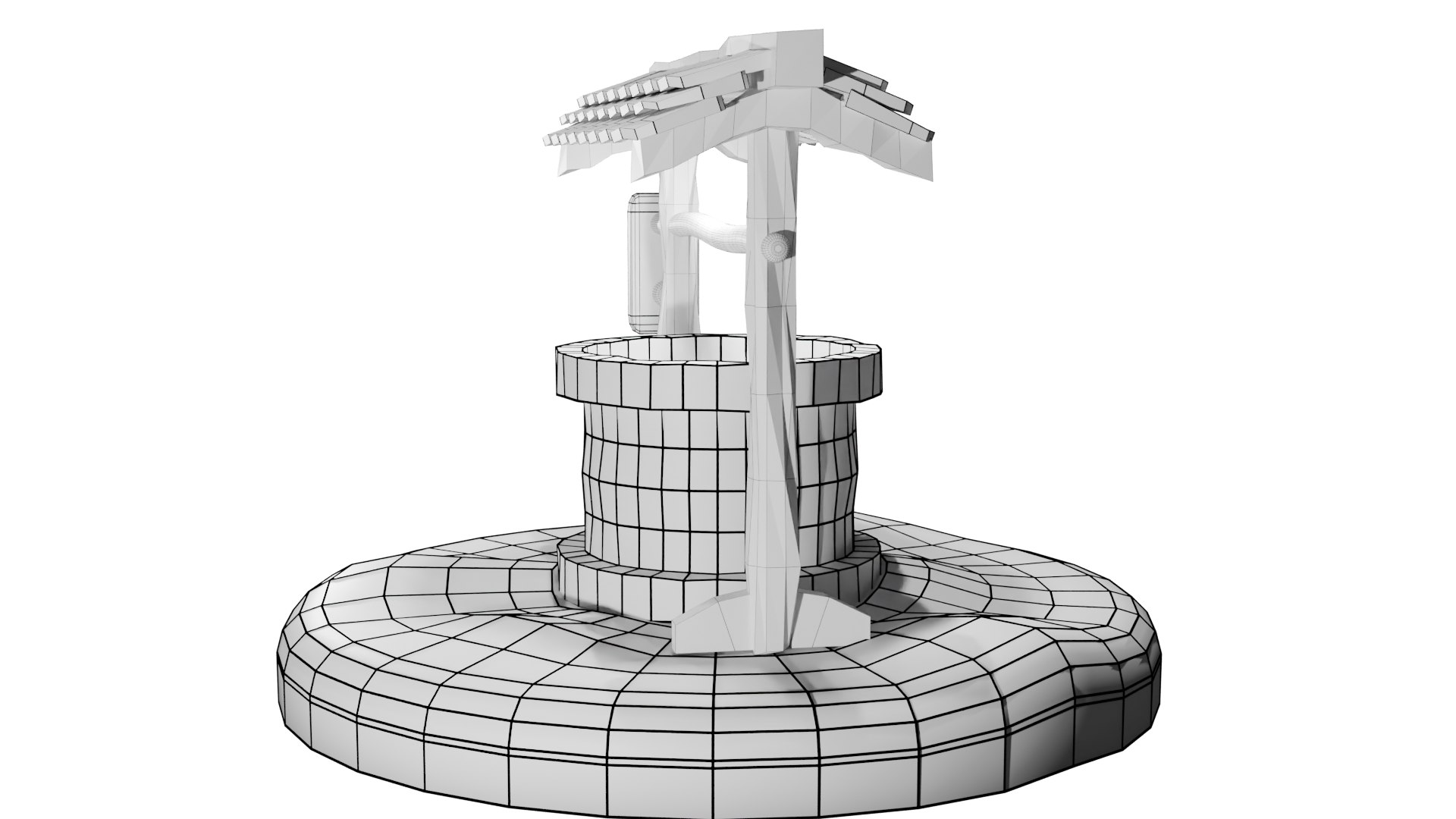 Free 3D Well Low Poly Model - TurboSquid 2175044