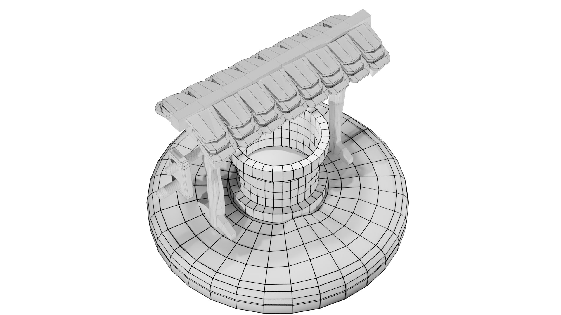 Free 3D Well Low Poly Model - TurboSquid 2175044