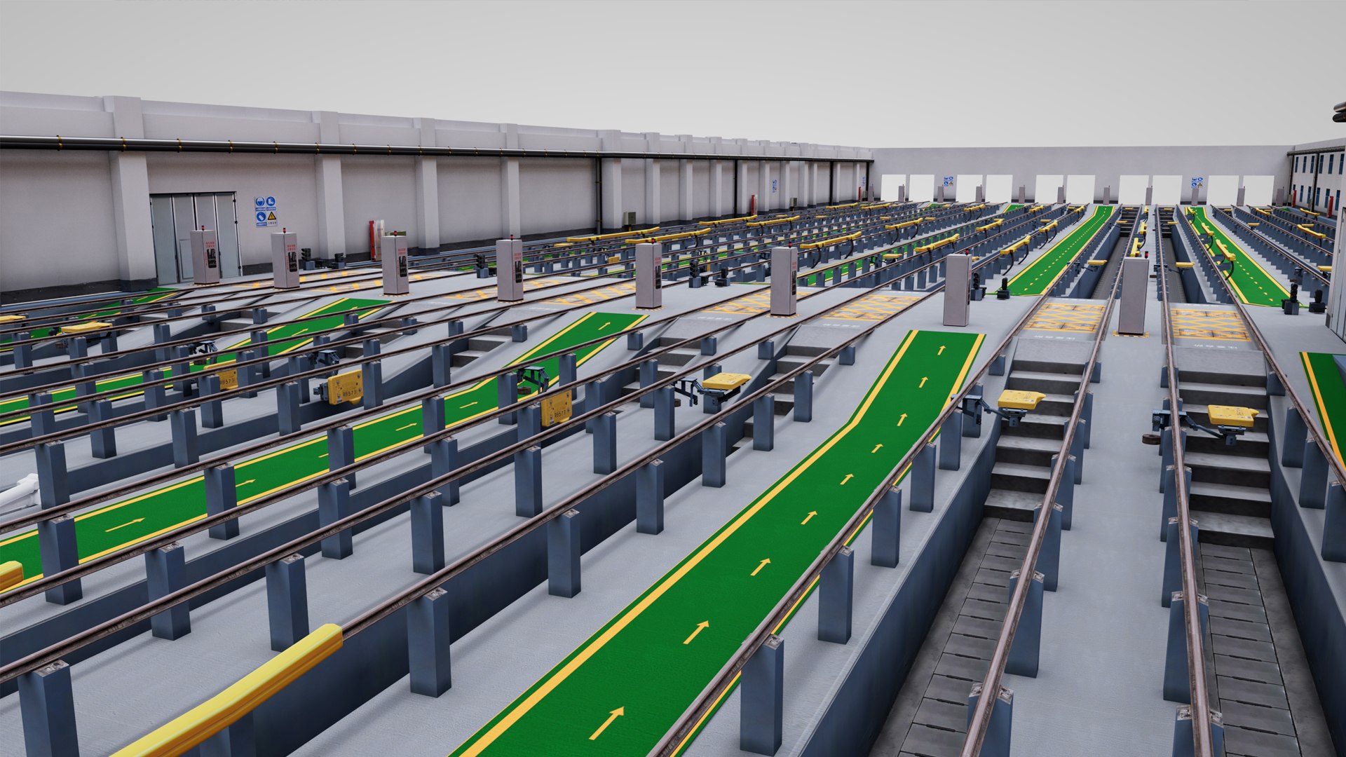 3D Section Of Subway Station Model - TurboSquid 2340382