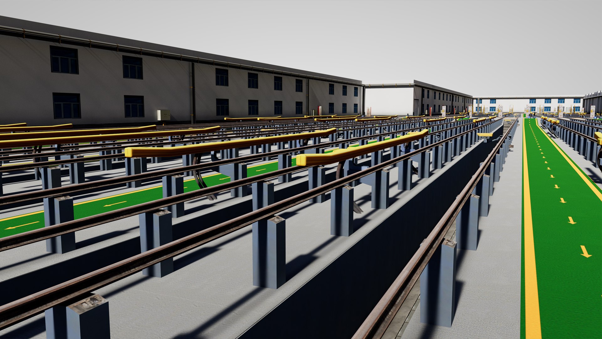 3D Section Of Subway Station Model - TurboSquid 2340382