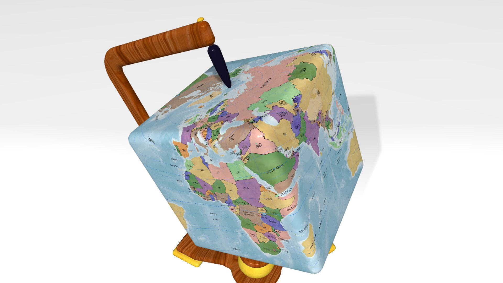 Globe - Cubus 3D Model - TurboSquid 2023849