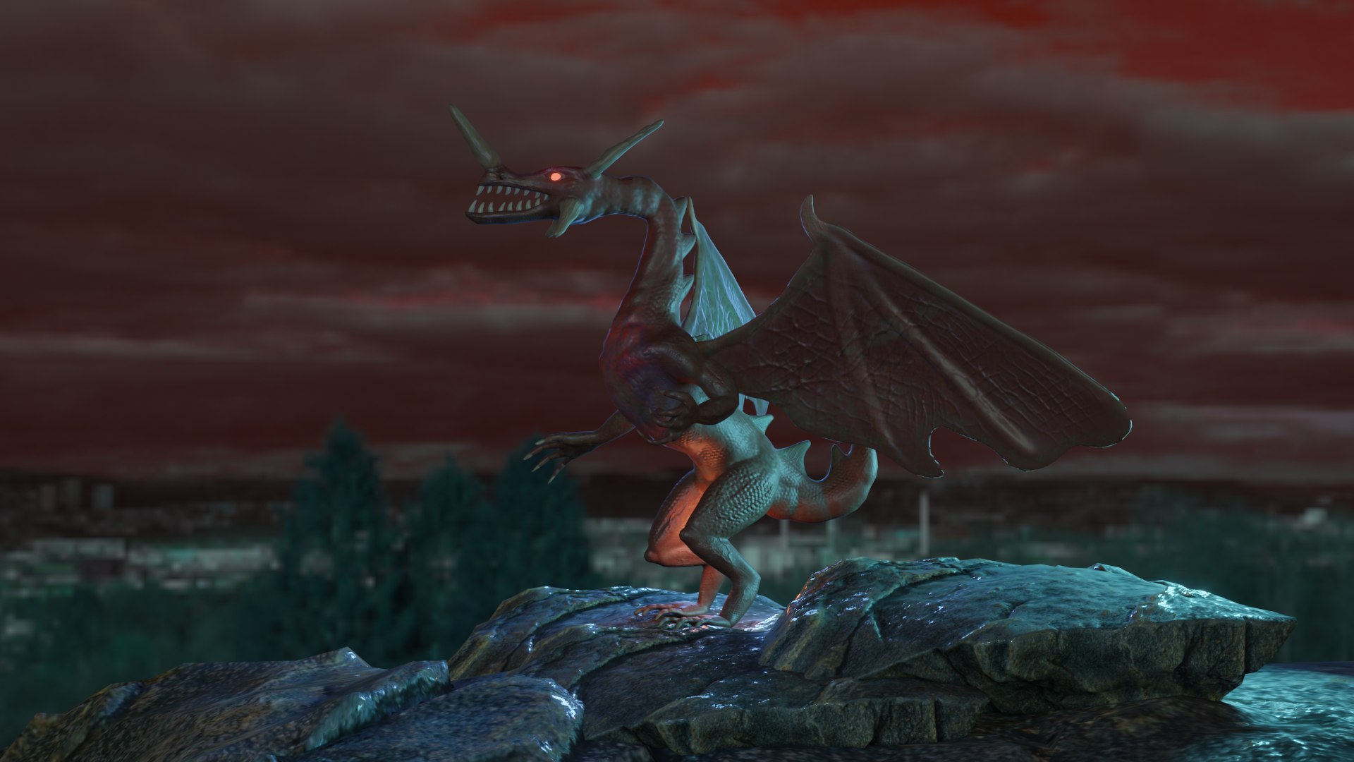 Ugly Dragon Rigged 3D Model - TurboSquid 1941048