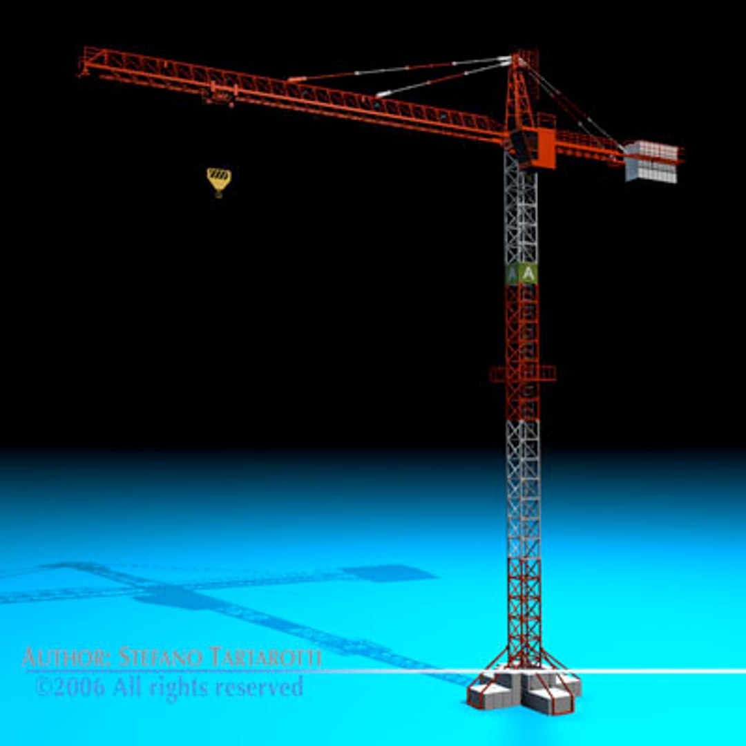 3d Model Tower Crane