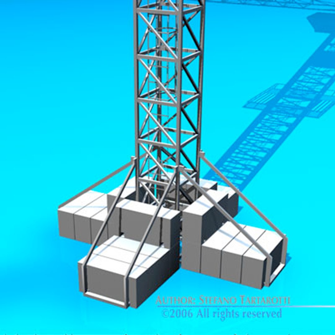 3d Model Tower Crane