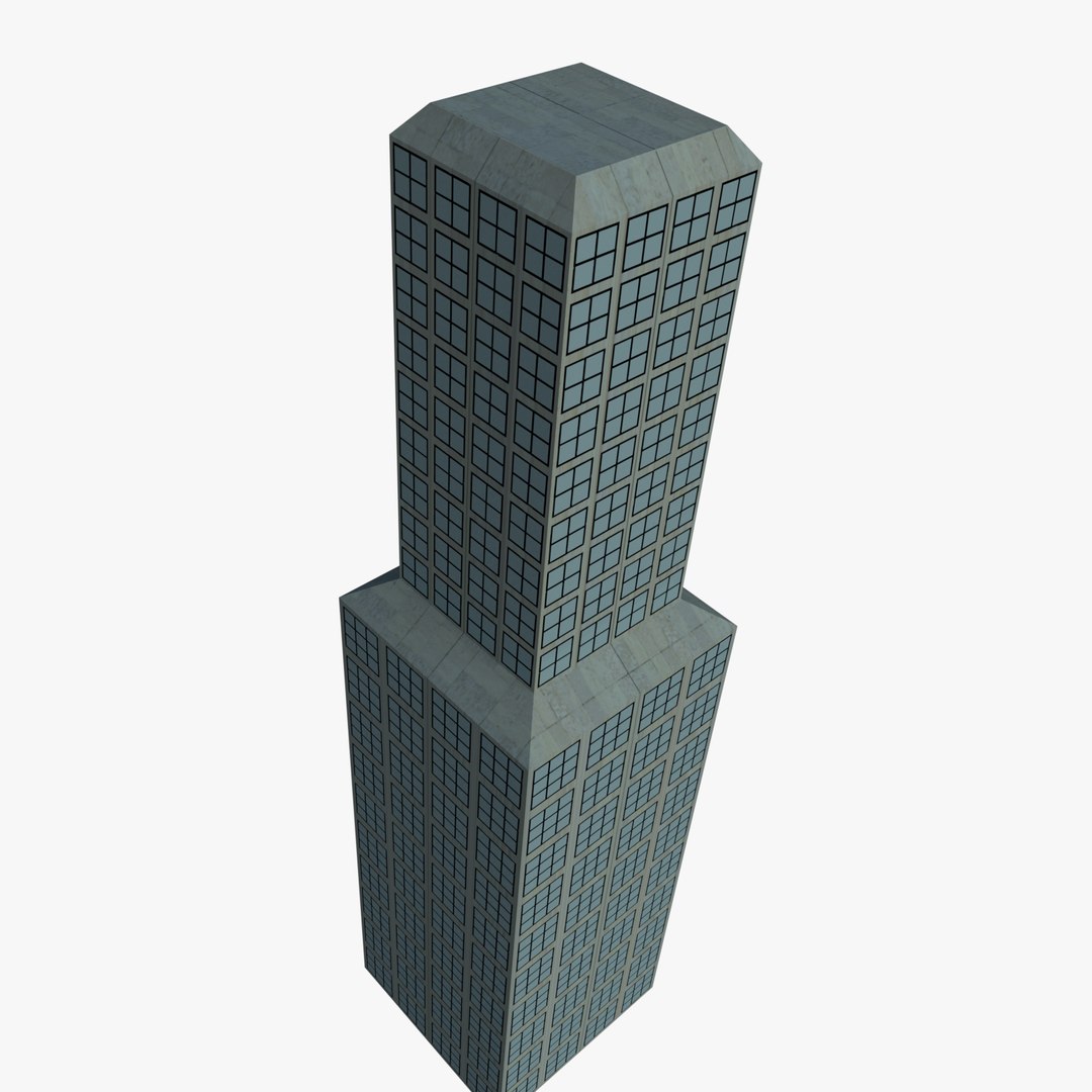 3D Low-poly Skyscraper Model - TurboSquid 1237412
