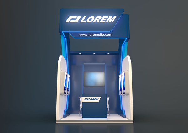 modelo 3d STAND EXPOSITIVO MLY 9 m2 - TurboSquid 1653891