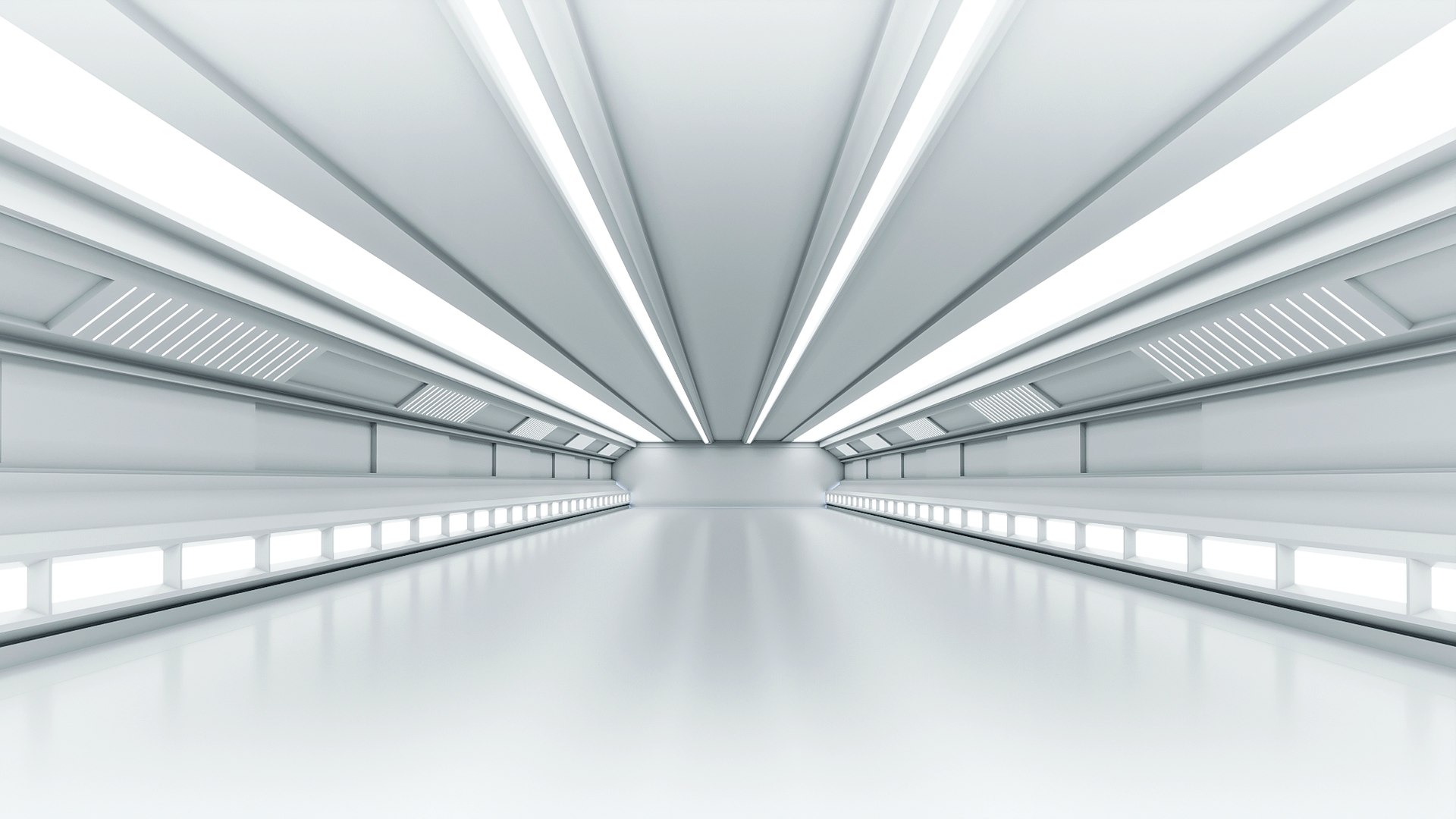 3D Low Poly Sci Fi Corridor 06 Model - TurboSquid 2100276