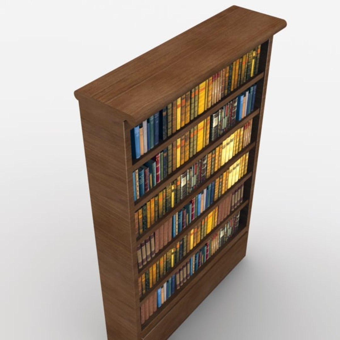 3d Max Bookcase Books