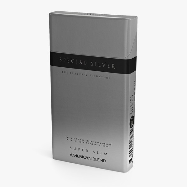 modelo 3d Paquete de cigarrillos Super Slim Silver - TurboSquid 2281793